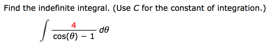 Solved Find the indefinite integral. (Use C for the constant | Chegg.com