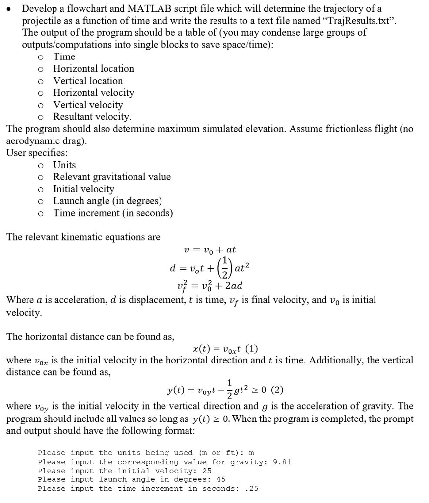 Solved Develop a flowchart and MATLAB script file which will | Chegg.com