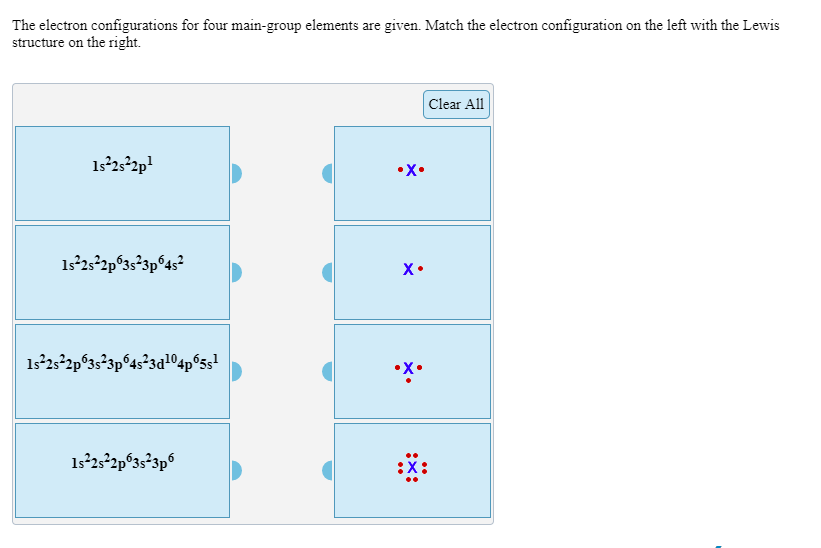 Solved The electron configurations for four main-group | Chegg.com