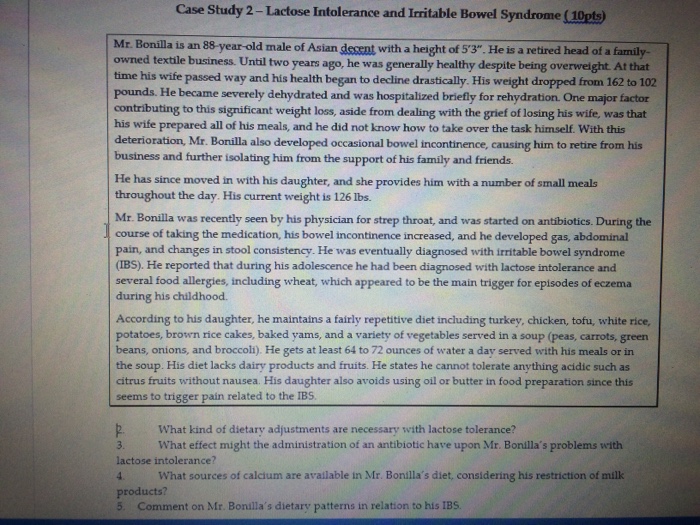 Solved Mr. Bonilla is an 88-year-old male of Asian decent | Chegg.com