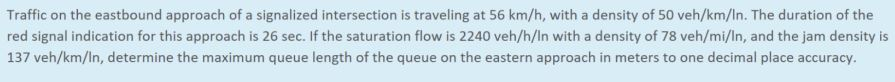 Solved Traffic on the eastbound approach of a signalized | Chegg.com Solved Traffic on the eastbound approach of a signalized | Chegg.com