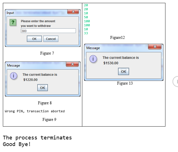I need help with the code for an ATM machine ..... In | Chegg.com