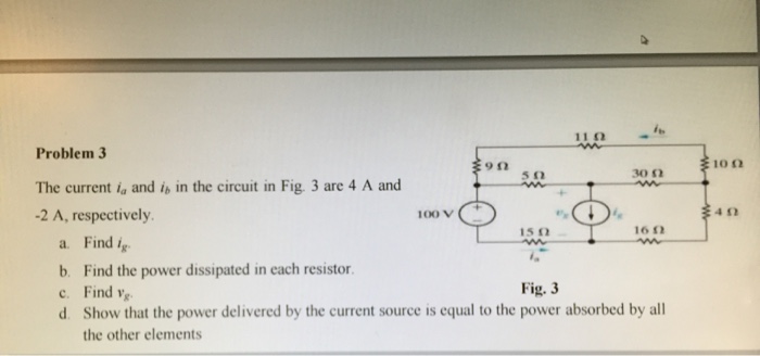 Solved The current ia and ib in the circuit in Fig. 3 and 4 | Chegg.com