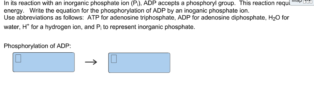 Solved In its reaction with an inorganic phosphate ion (Pi), | Chegg.com