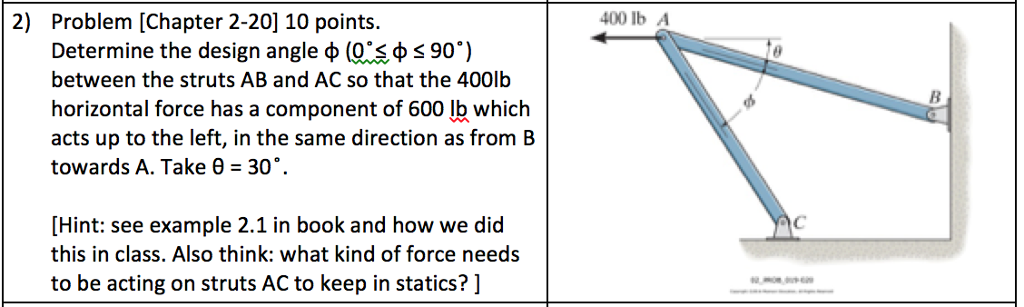 Solved Determine the design angle (0 degree | Chegg.com