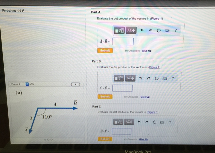 Solved Evaluate the dot product of the vectors in Evaluate | Chegg.com