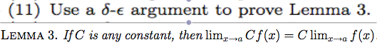 Solved Use a delta- epsilon argument to prove Lemma 3. | Chegg.com