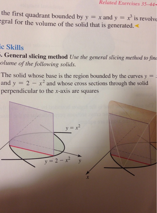 Solved General slicing method the solid who has base is a | Chegg.com