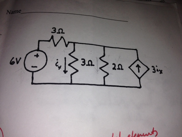 Solved find the current Ix | Chegg.com