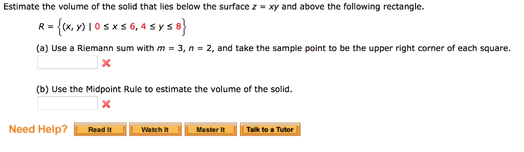 Solved 6. +0/4 points Previous Answers SCalcET8 15.1.029.MI. | Chegg.com