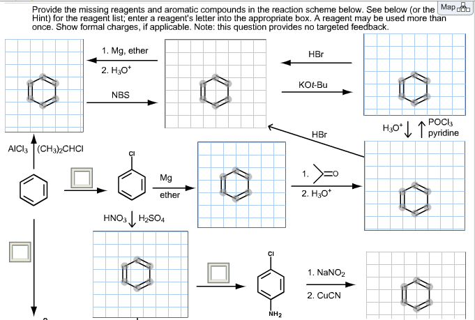 Solved Provide the missing reagents and aromatic compounds | Chegg.com
