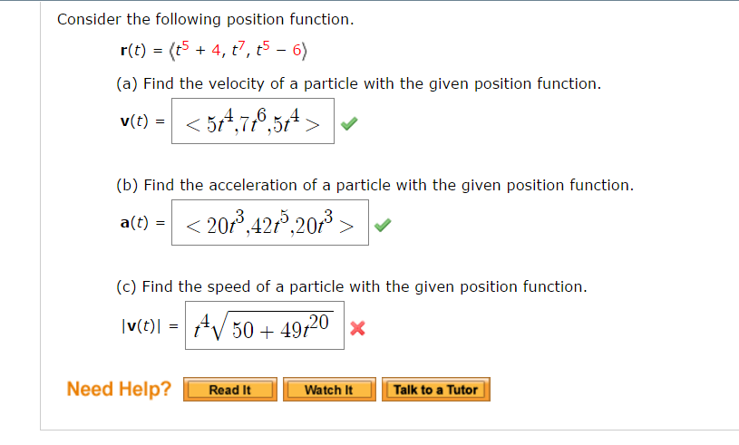 Solved Consider the following position function. Find the | Chegg.com