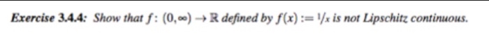 Solved Exercise 3AA: Show that f: (0,00) → R defined by f(x) | Chegg.com