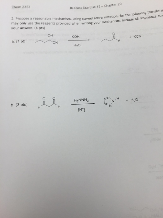Solved Propose a reasonable mechanism, using curved arrow | Chegg.com