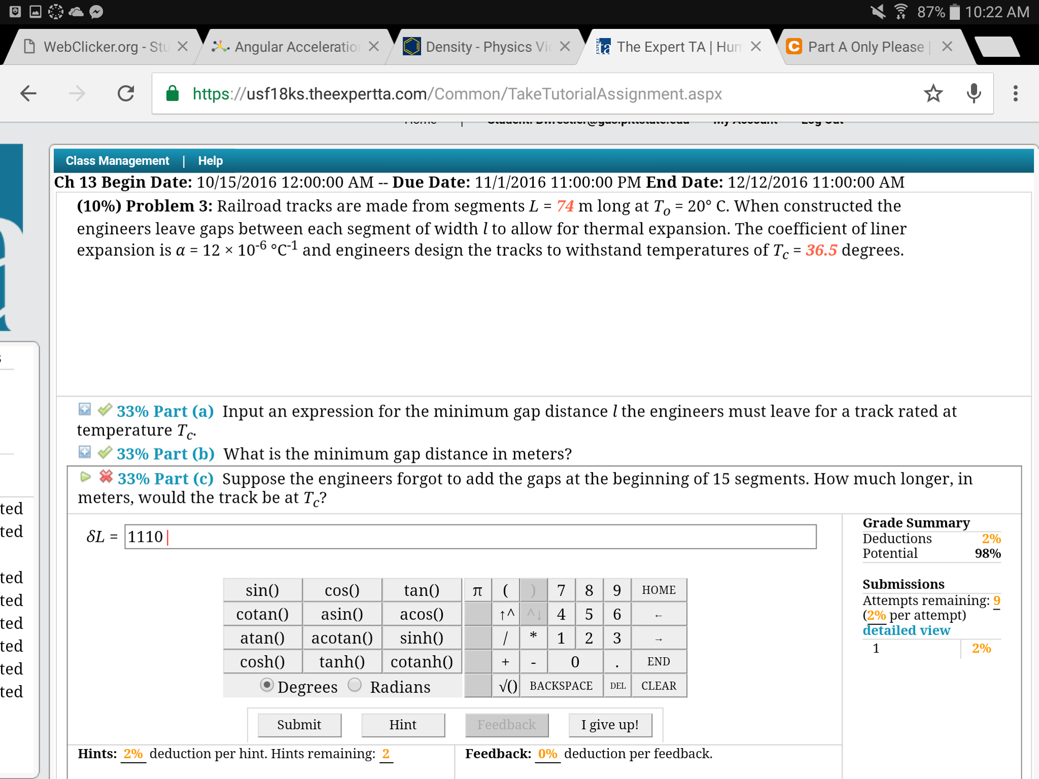 Solved Part c only | Chegg.com