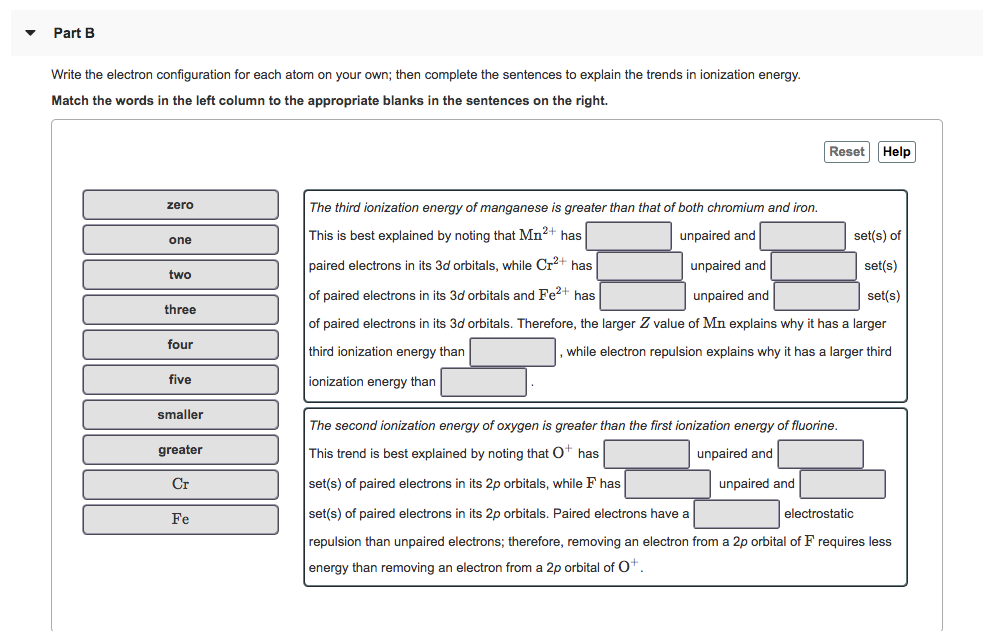 Solved Part A Write The Electron Configuration For Each Atom