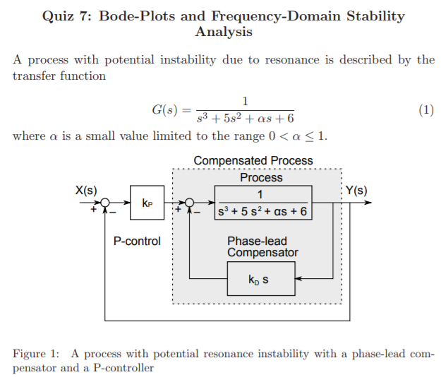 Solved Quiz 7: Bode-Plots and Frequency-Domain Stability | Chegg.com