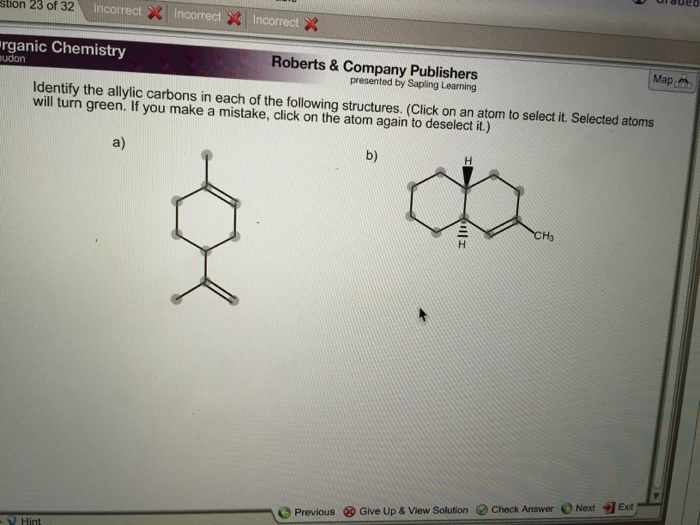 Solved Identify the allylic carbons in each of the following | Chegg.com