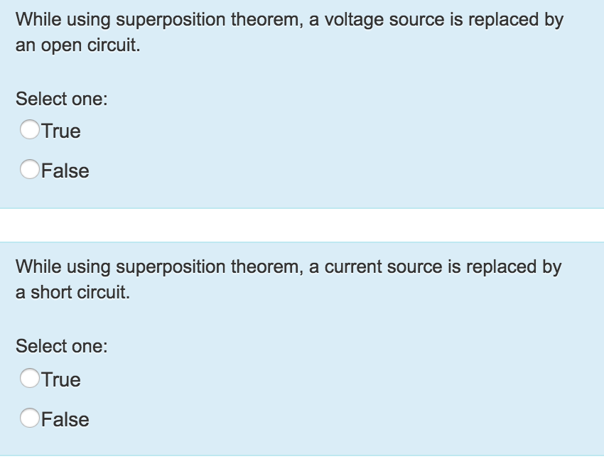 Solved While using superposition theorem, a voltage source | Chegg.com