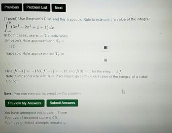 Solved Use Simpson's Rule and the Trapezoid Rule to estimate | Chegg.com