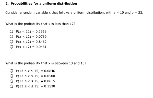 Solved 1. Properties of the uniform distribution Aa A | Chegg.com