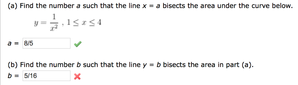 Solved Find the number a such that the line x = a bisects | Chegg.com