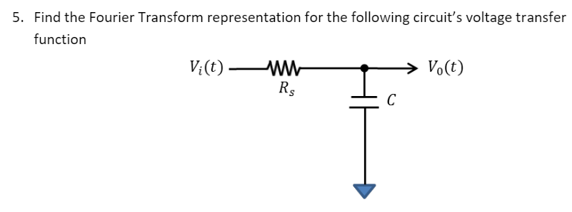 Solved Find the Fourier Transform representation for the | Chegg.com