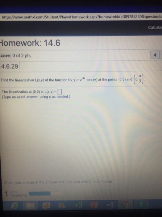 Solved Find The Linearization L X Y Of The Function F X