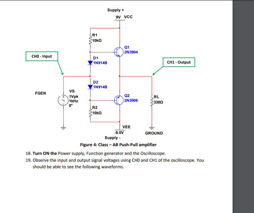 Solved Figure 1: Transistor terminals Build the following | Chegg.com