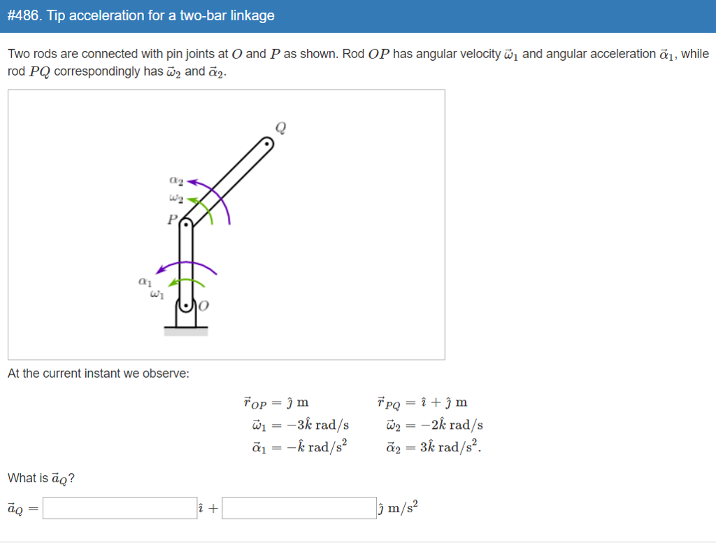 Solved Two rods are connected with pin joints at OO and PP | Chegg.com