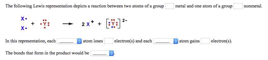 Solved The following Lewis representation depicts a reaction | Chegg.com