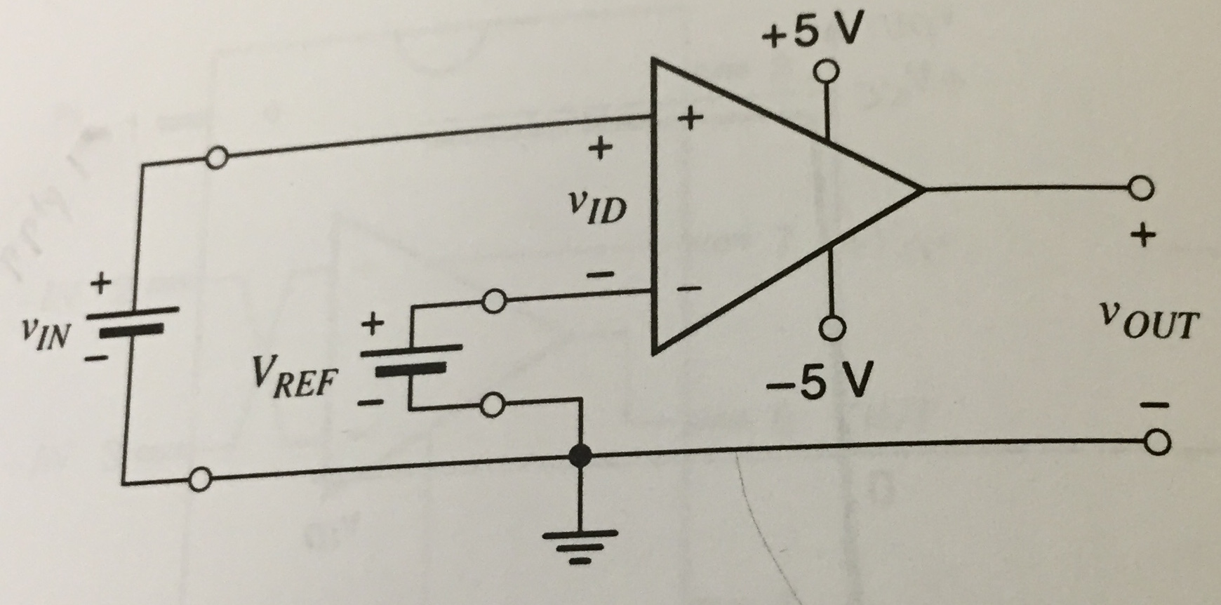 Solved Op Amp as a Comparator Consider the circuit in the | Chegg.com