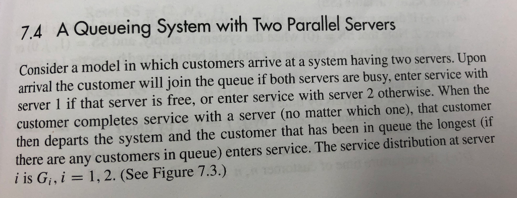 74 A Queueing System With Two Parallel Servers 