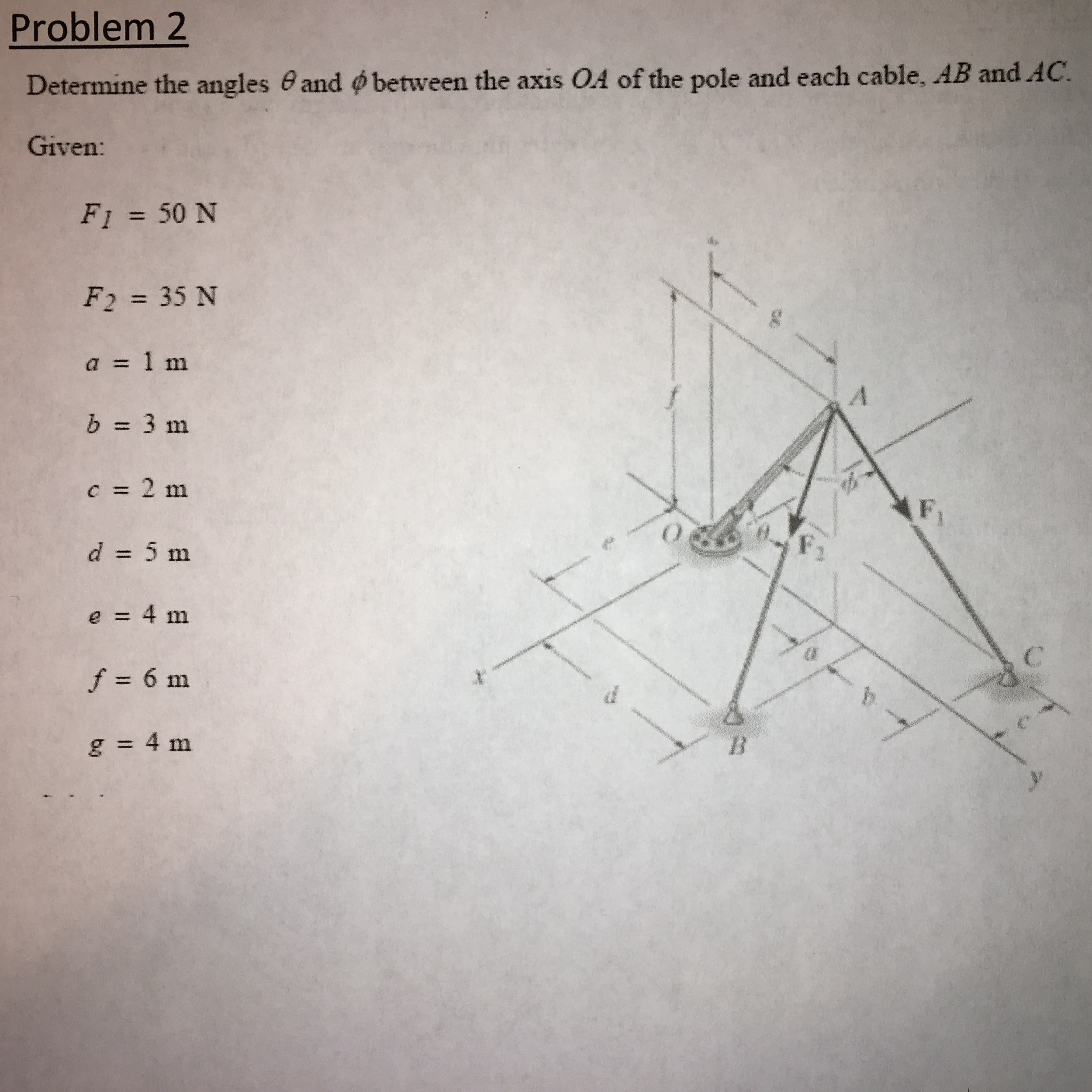 Solved Determine the angles theta and Phi p between the axis | Chegg.com