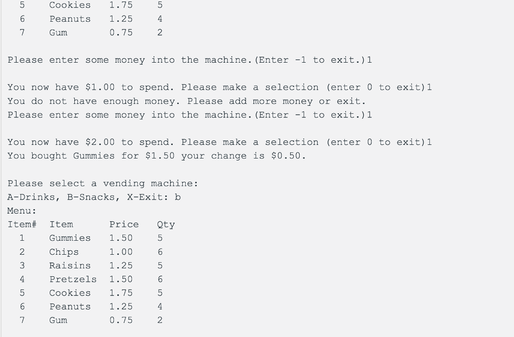 Solved 10.12 Ch 10 Program: Vending Machine | (Java) | Chegg.com