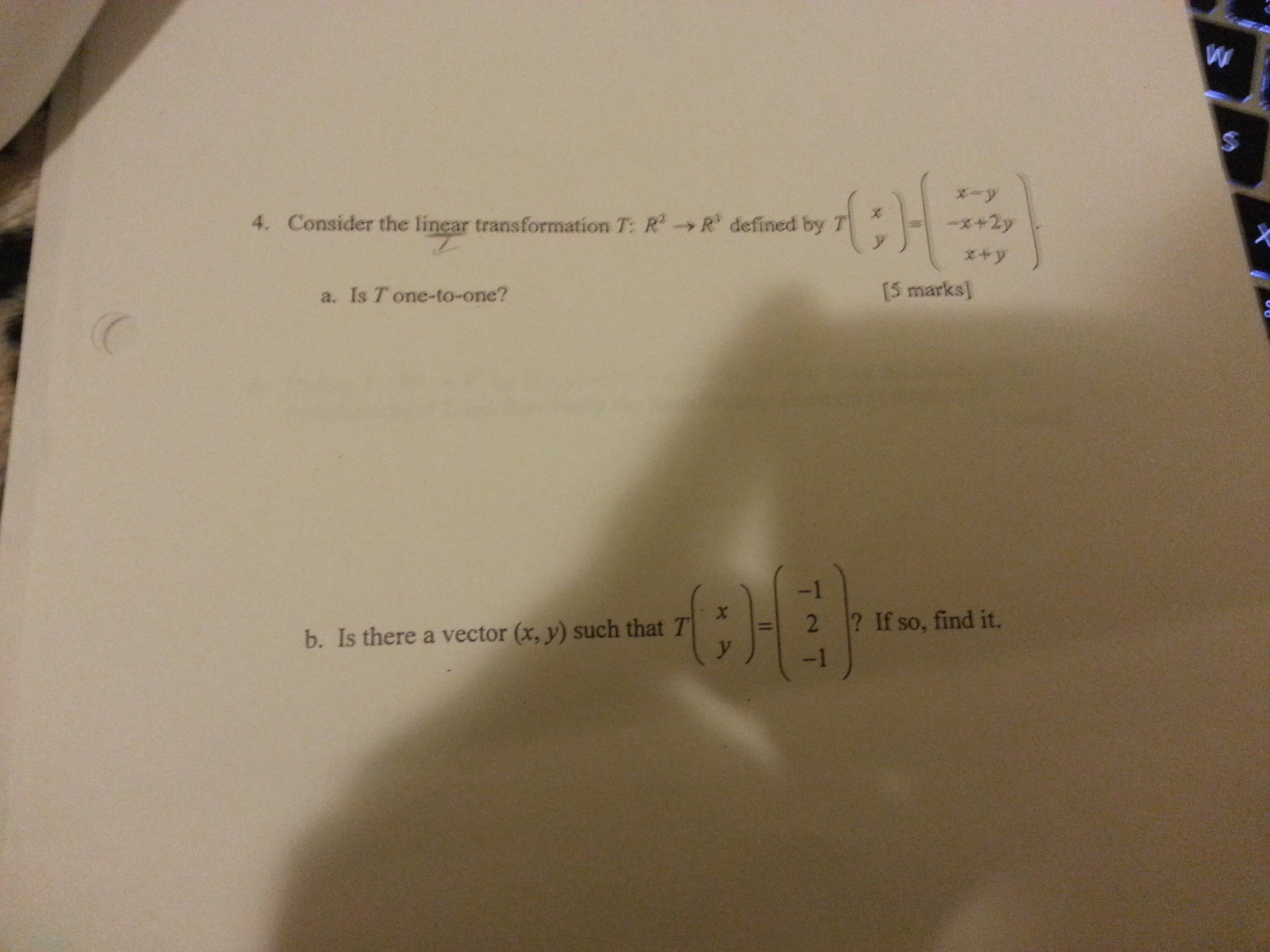Solved Consider the linear transformation T: R2 rightarrow | Chegg.com