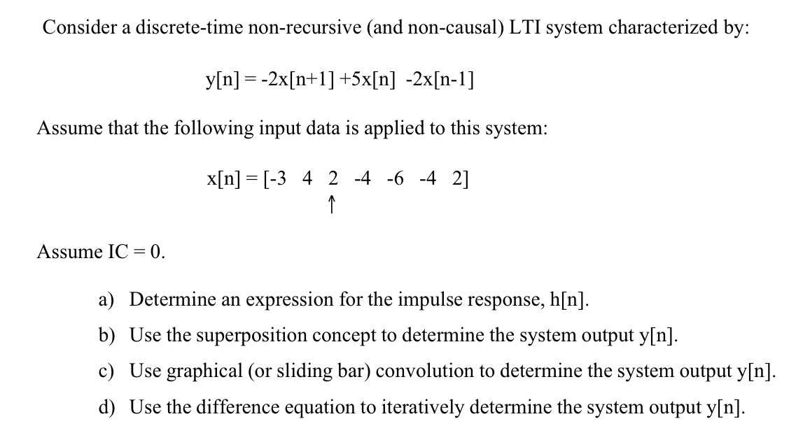 Solved Consider a discrete-time non-recursive (and | Chegg.com