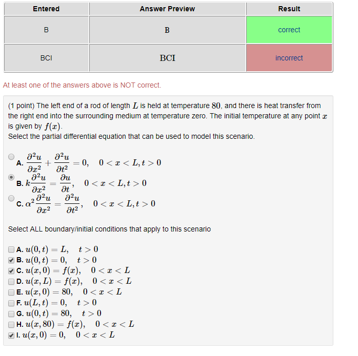 Solved Entered Answer Preview Result correct BCI BCI | Chegg.com