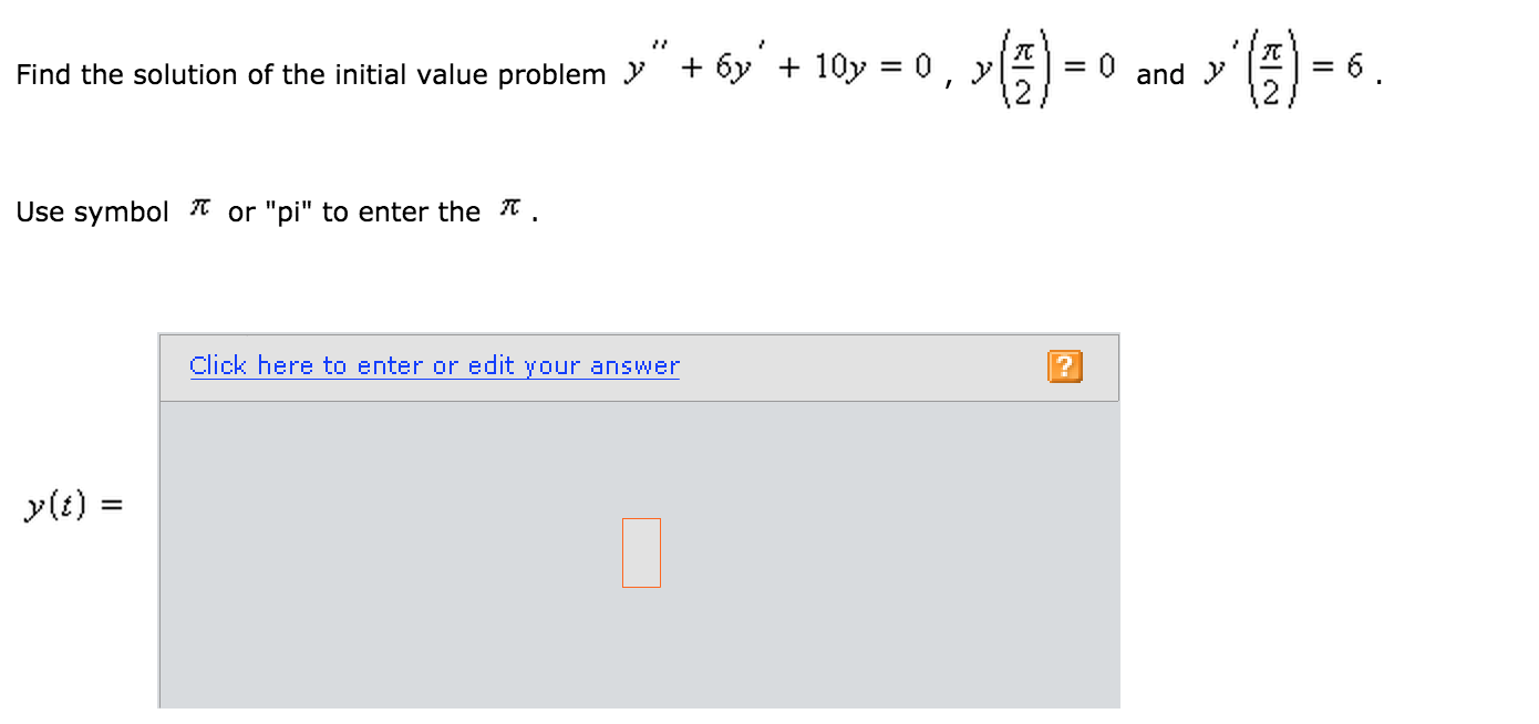 Solved Find the solution of the initial value problem | Chegg.com