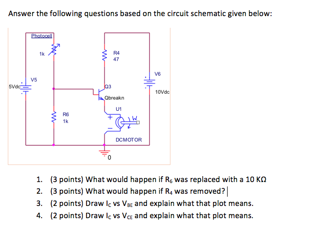 Solved Answer the following questions based on the circuit | Chegg.com