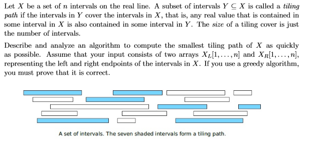Solved Let X be a set of n intervals on the real line. A | Chegg.com