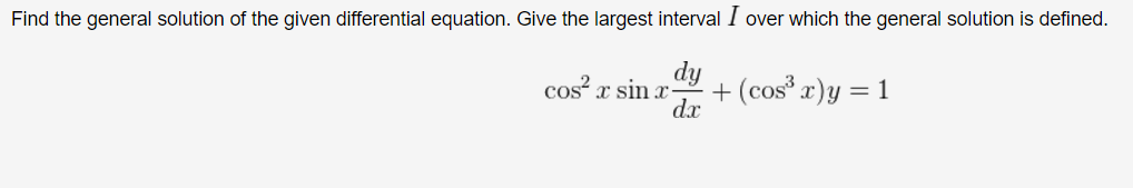 Solved Find the general solution of the given differential | Chegg.com