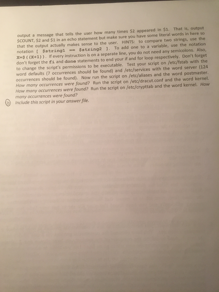Solved 4. Let's look at a more complicated script | Chegg.com
