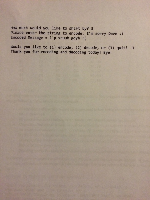 Solved Part II - Strings For this problem, you will create a | Chegg.com