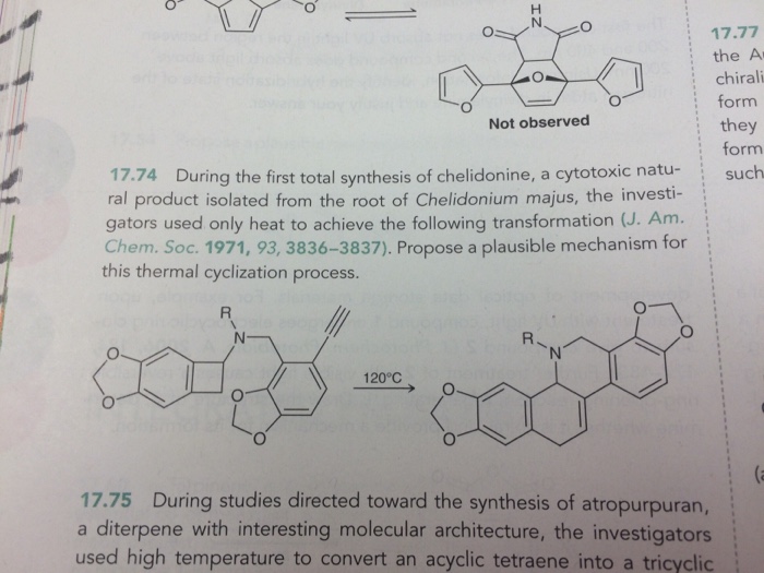 Solved 17.74 During the first total synthesis of | Chegg.com