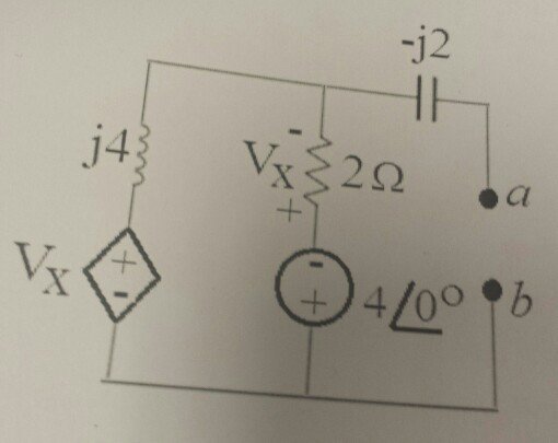 Solved Find the Thevenin equivalent between terminal, a-b, | Chegg.com