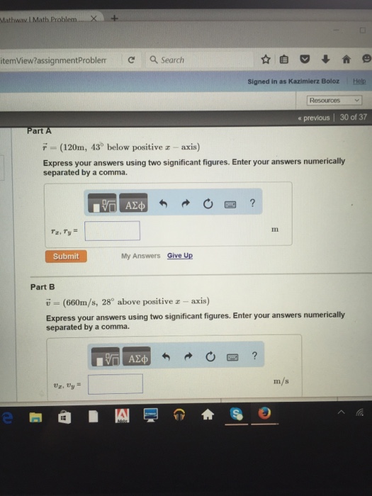 Solved Mathwav LMath problem X itemview? assignment Problem | Chegg.com