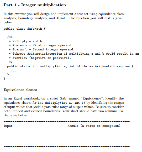 Solved Part 1 Integer multiplication In this exercise you | Chegg.com