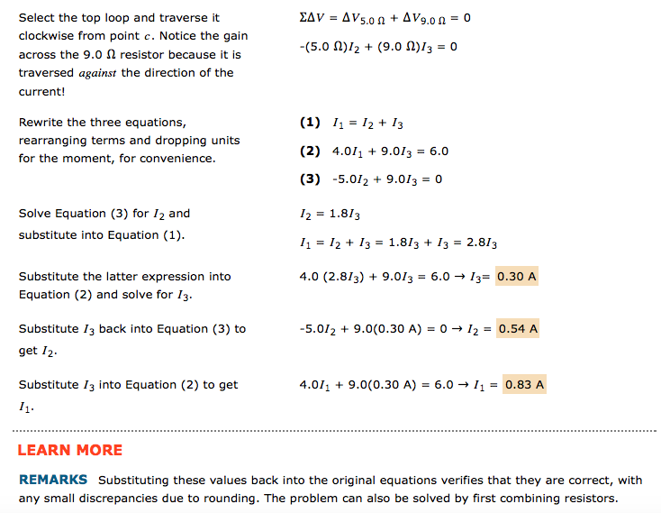 Solved EXAMPLE 18.4 Applying Kirchhoff's Rules GOAL Use | Chegg.com Solved EXAMPLE 18.4 Applying Kirchhoff's Rules GOAL Use | Chegg.com