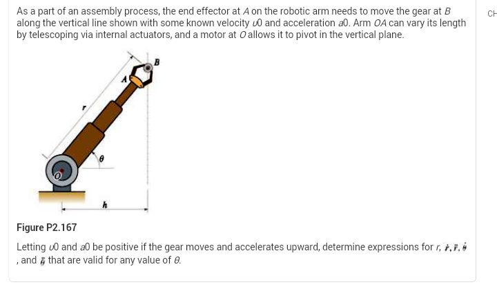 Solved As a part of an assembly process, the end effector | Chegg.com
